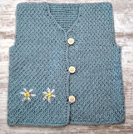 Basit Tunus Örgüsü Bebek Yeleği Yapımı – Örgütube – Örgü Videoları